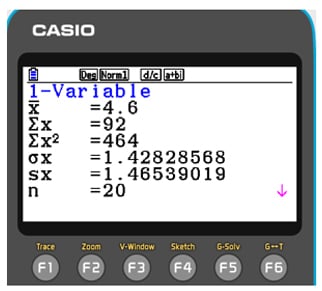 Using the fx-CG50 for Statistics - Casio Calculators