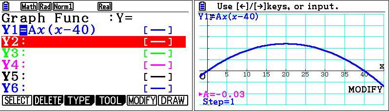 Using graphs and experimentation to crack modelling problems - Casio Calculators
